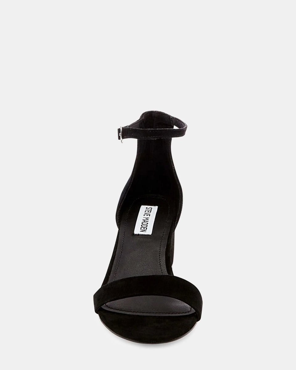 Irene Block Heel - Black Suede – West on Main