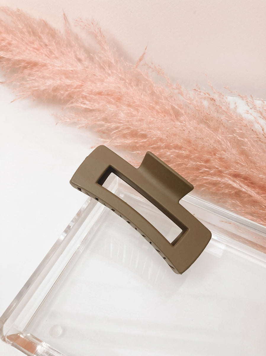 Large Matte Claw Clip - 2 Colours – West on Main